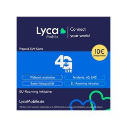 Lyca Mobile Starter SIM Prepaid Karte ohne Vertrag Prepaidkarte