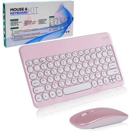 Civetes Kabellos Mini Ultra-Dünn Tastatur- und Maus-Set