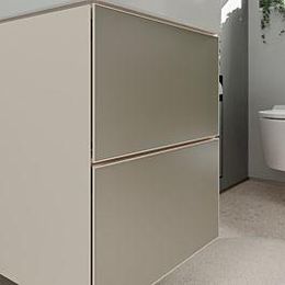 Hansgrohe Xevolos E Waschtischunterschrank 54173790 480x555x475mm, für Handwaschbecken, 2 Schubladen, sandbeige matt, sandbeige metallic