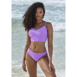 Sunseeker Crop-Bikini-Top 'Loretta' lila Gr. 34 Cup C/D. Ohne Bügel