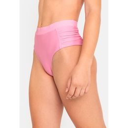 LSCN BY LASCANA Highwaist-Bikini-Hose 'Gina' pink Gr. 34. Nachhaltig.