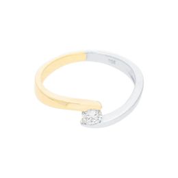 JuwelmaLux Fingerring JuwelmaLux Ring 585/000 Bicolor mit Brillant JL30-07-1072 58 (kein Set