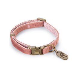 Designed by Lotte Katzen-Halsband Katzenhalsband Velura pink