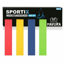 MAVURA Trainingsband SPORTIX Widerstandsband Fitnessband Set Sport Yoga Pilates