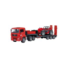 Bruder® Modellauto MAN TGA Tieflader mit Manitou Teleskoplader MLT 633