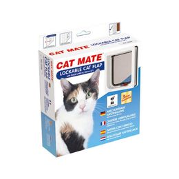 CAT MATE Katzenklappe Katzentür mit Magnetverschluss 234 W weiß