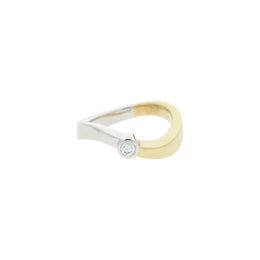 JuwelmaLux Fingerring JuwelmaLux Ring 585/000 (14 Karat) Bicolor mit Brillant JL30-07-0760 5 (kein Set