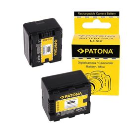 Patona 2x Akku für Panasonic VBN130 Kamera-Akku Ersatzakku 1250 mAh (7