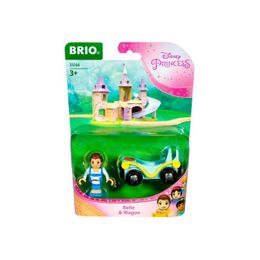 Brio® Spielzeug-Eisenbahn Disney Princess Belle mit Waggon