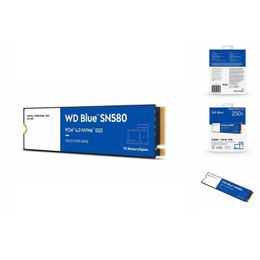 Western Digital Western Digital Festplatte Western Digital Blue SN580 TLC 250 GB SSD interne Gaming-SSD
