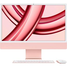 Apple iMac 24" iMac (23,5 Zoll, Apple Apple M3 M3, 8‑Core GPU, 16 GB RAM, 256 GB SSD), rosa