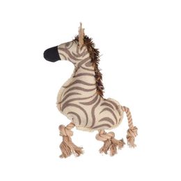 Flamingo Spielknochen Hundespielzeug Vacan Zebra mit Seil beige