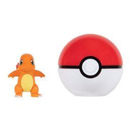 Jazwares Spielwelt Pokémon Clip'n'Go Poké Balls Glumanda & Pokébal