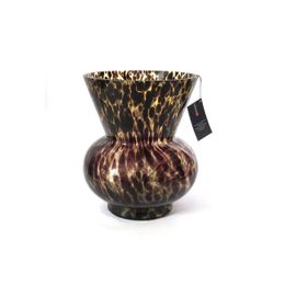 colmore Dekovase Vase Amber Glas Groß Leoparden Print Colmore 35 cm