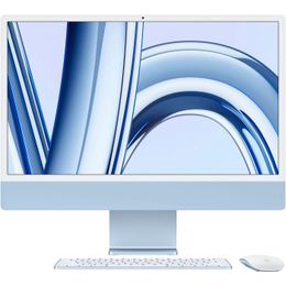 Apple iMac 24" iMac (23,5 Zoll, Apple Apple M3 M3, 10‑Core GPU, 8 GB RAM, 512 GB SSD), blau