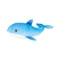 DUVO+ Tierkuscheltier Hundespielzeug Plüsch Wal ocean blau/weiß