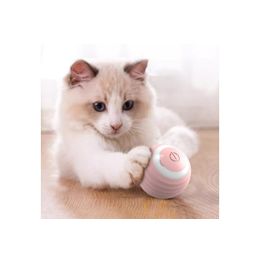 Rutaqian Tier-Intelligenzspielzeug Elektrisch Katzenspielzeug Interaktiv Automatisch Sich Drehender Ball