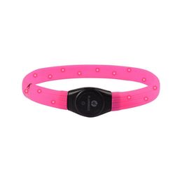 Flamingo Hundehalsbandleuchte Halsband LED Visio Light Jumbo rosa