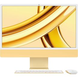 Apple iMac 24" iMac (23,5 Zoll, Apple Apple M3 M3, 10‑Core GPU, 8 GB RAM, 256 GB SSD), gelb