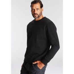 MAN'S WORLD Man's World Sweatshirt aus Baumwollmischung, schwarz