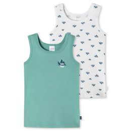 Schiesser Unterhemd 2er Pack Kids Boys Feinripp Organic Cotton (Spar-Set