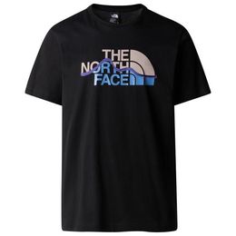 The North Face - S/S Mountain Line Tee - T-Shirt Gr S schwarz