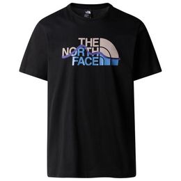 The North Face - S/S Mountain Line Tee - T-Shirt Gr XL schwarz