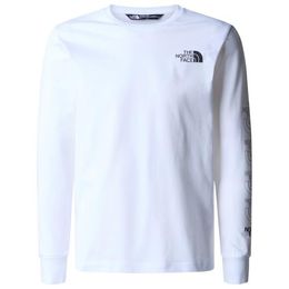 The North Face - Boy's New L/S Graphic Tee - Longsleeve Gr S weiß