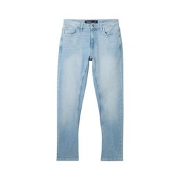 Tom Tailor Herren Regular Tapered Jeans mit recycelter Baumwolle, blau, Uni, Gr. 32/30