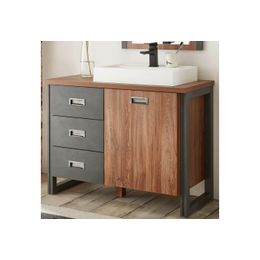 Furn.Design Waschtisch Auburn (in Sterling Eiche mit grau