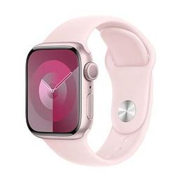 Apple Watch Series 9 41 mm Aluminium (GPS) Sportarmband S/M pink