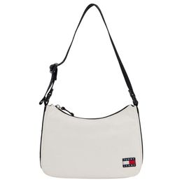 Tommy Jeans Schultertasche TJW ESSENTIAL DAILY SHOULDER BAG, Handtasche Damen Tasche Damen Henkeltasche Recycelte Materialien, weiß