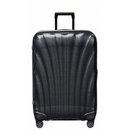 Samsonite Hartschalen-Trolley C-Lite, 81 cm, 4 Rollen, Reisekoffer Hartschalenkoffer Koffer mit USB-Schleuse; Made in Europe, schwarz