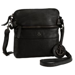 Harbour 2nd Handtasche Crossbody Handtasche, mit Reißverschlussfach und Logoanhänger, schwarz