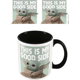 Pyramid Tasse Tasse koloriert - Star Wars - Baby Yoda (Good Side), Keramik, grün|weiß