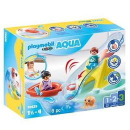 Playmobil® 123 70635 AQUA Badeinsel mit Wasserrutsche Spielfiguren-Set