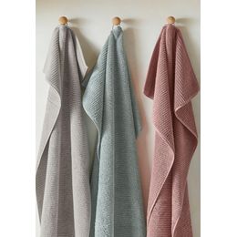 hessnatur Frottee-Handtuch feiner Streifen aus reiner Bio-Baumwolle Größe: 100x180 cm