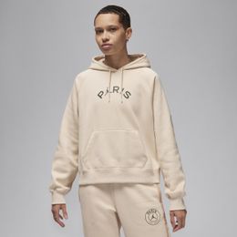 Paris Saint-Germain Brooklyn Fleece Jordan Fußball-Hoodie für Damen - Braun