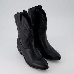 TK Maxx Schwarze Cowboystiefel mit spitzer Zehenpartie