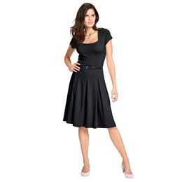 Jerseykleid Heine "Jersey-Kleid" Gr. 50, Normalgrößen, schwarz Damen Kleider Freizeitkleider