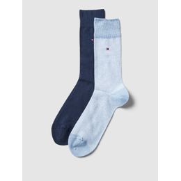 Tommy Hilfiger Socken mit Logo-Print Modell 'Birdeye' im 2er-Pack