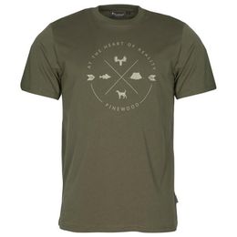 Pinewood - Finnveden Trail T-Shirt - T-Shirt Gr S oliv