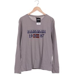 Napapijri Herren Langarmshirt, grau