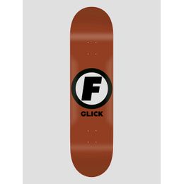 Foundation Glick Classic F Rust 8" Skateboard Deck brown