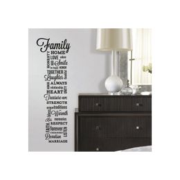 Roommates Wandsticker "Family" Quote