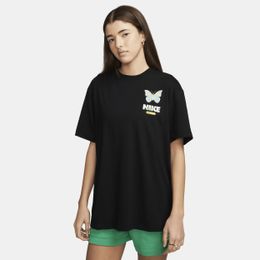 Nike Sportswear Boyfriend-T-Shirt mit Grafik für Damen - Schwarz