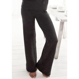 Lascana Strickhose '-Loungehose' Anthrazit Gr. 32/34 für Damen. Bequem