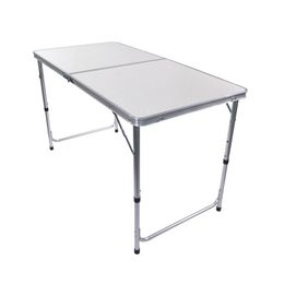 TroniTechnik® Gartentisch Tisch klappbar Kunststoff 120x60 cm Partytisch Buffettisch Klapptisch, zusammenklappbar ,Tragegriff
