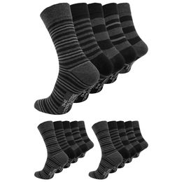 Paolo Renzo® Business Socke gemustert 10 Paar - Größe 43/46