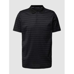 K by KARL LAGERFELD Regular Fit Poloshirt mit Allover-Muster